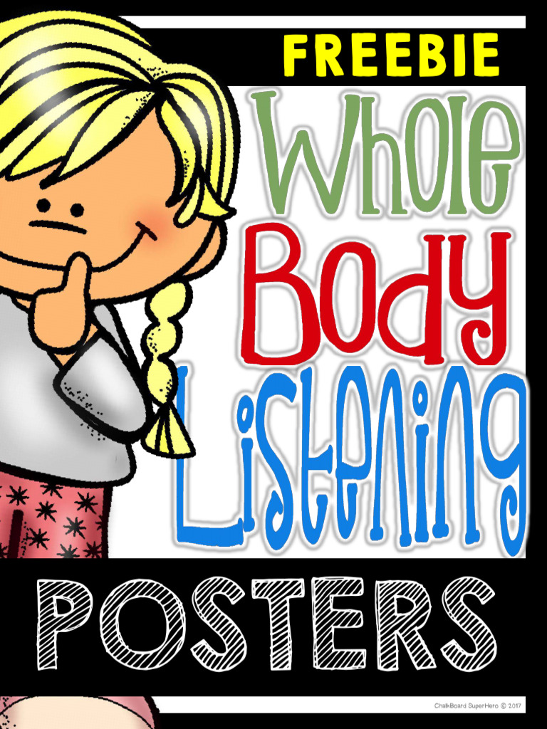 Whole Body Listening Posters | PDF | Human Communication | Learning