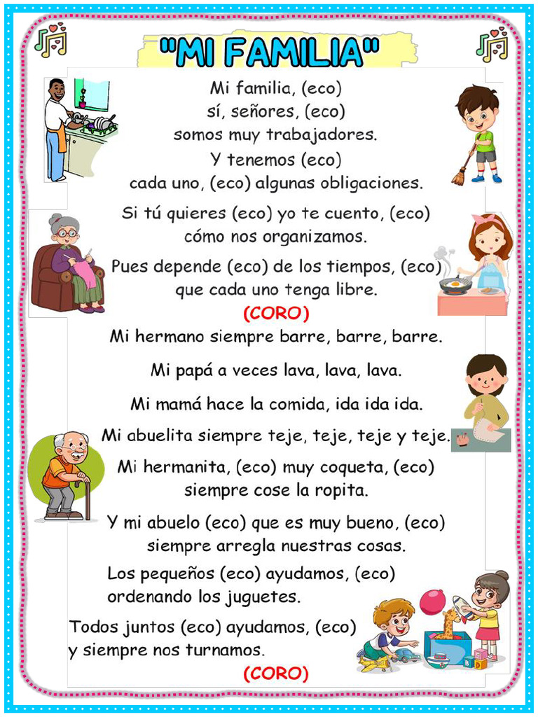 Actividades y emociones familiares | PDF