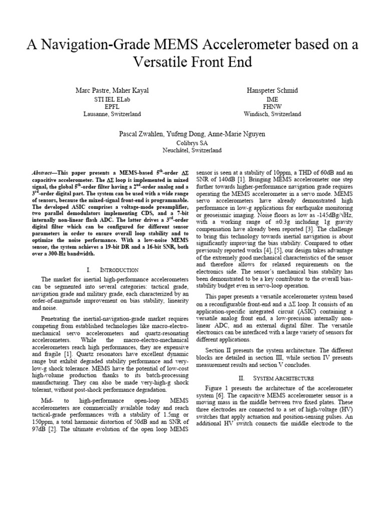 A_navigation-grade_MEMS_accelerometer_based_on_a_versatile_front_end | PDF | Analog To Digital ...