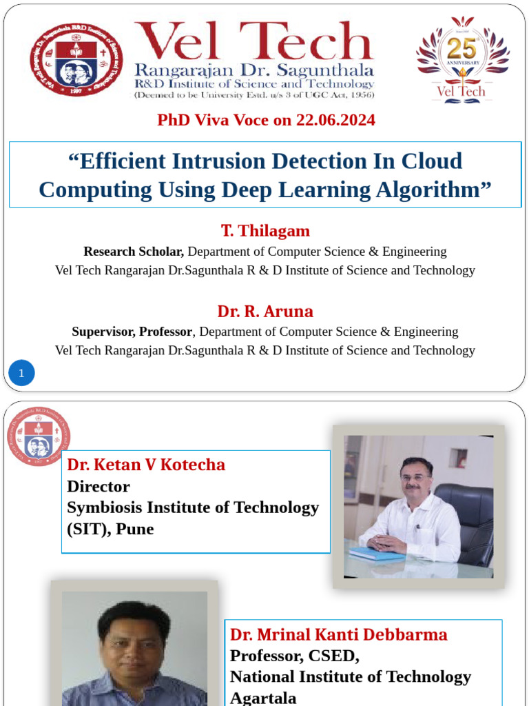 Viva Voce Presentation 22.06.2024 | PDF | Machine Learning | Computer Security