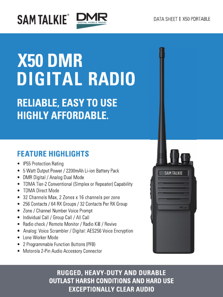 X50 Data Sheet | PDF