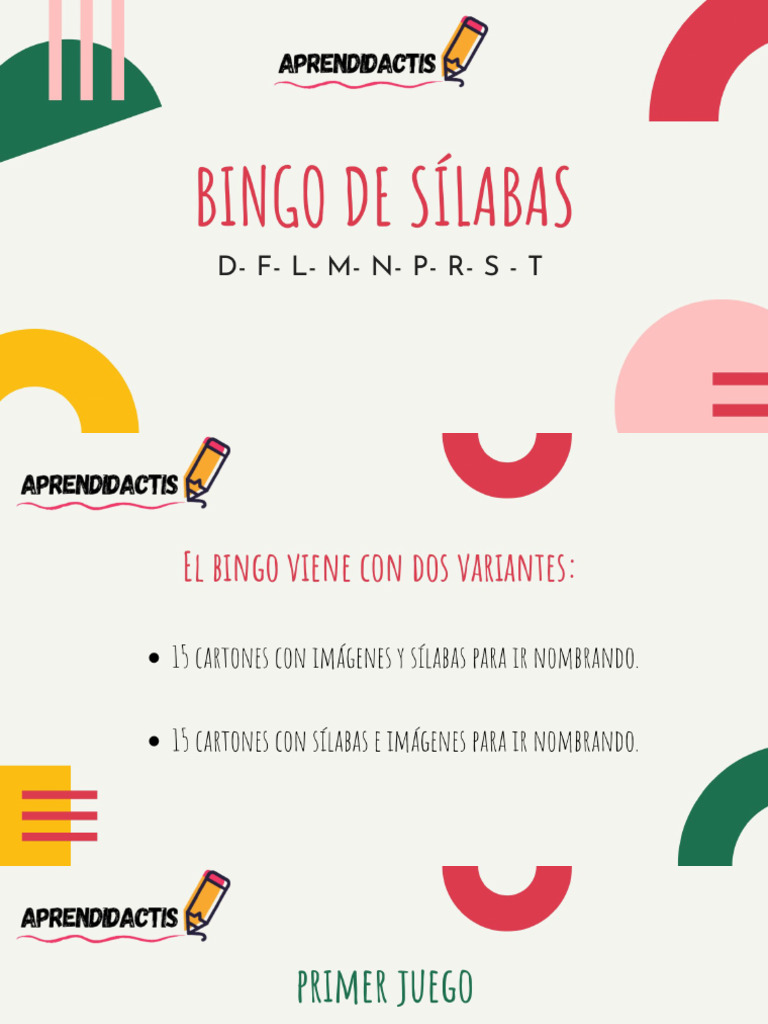 Bingo Silabas | PDF