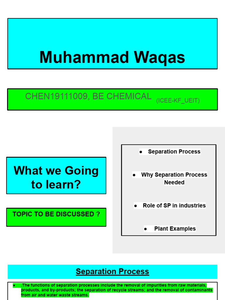 Muhammad Waqas CHEN19111009 | PDF | Ammonia | Water