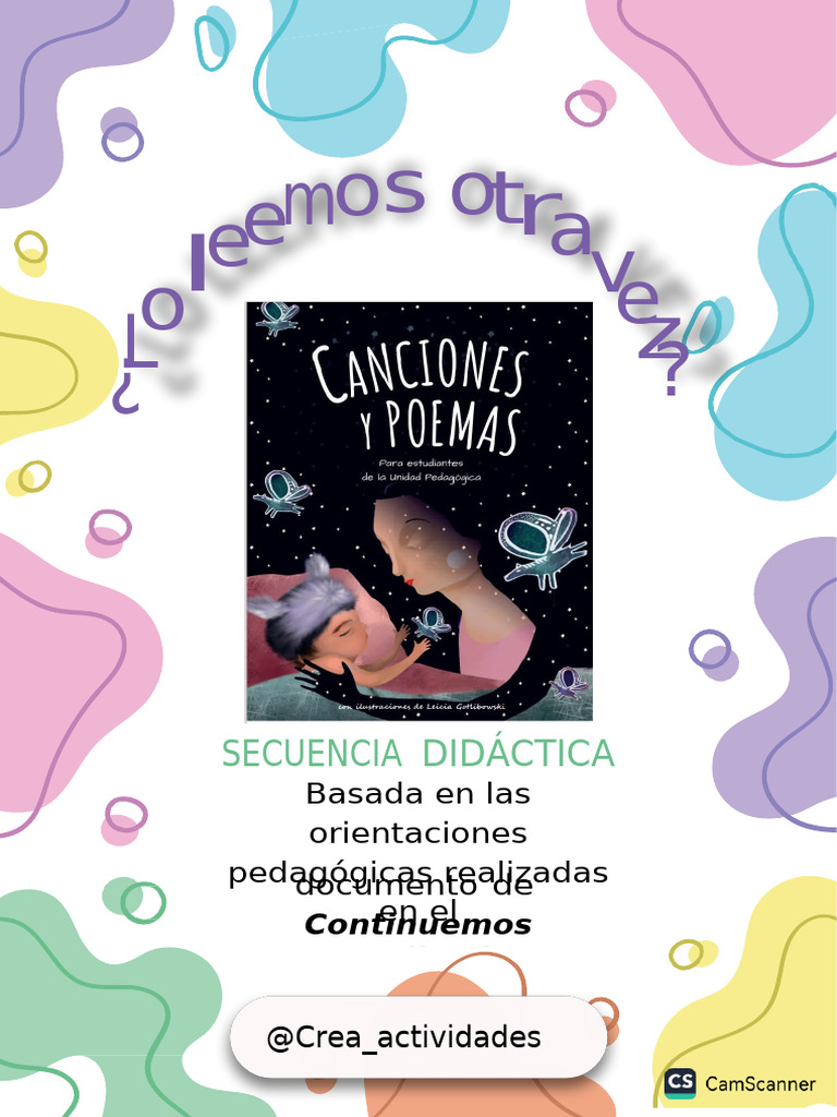 Actividades de Canciones y Poemas | PDF | Escritura | Comunicación humana