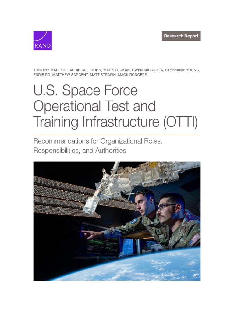 U.S. Space Force OTTI Roles and Recommendations | PDF | System | United ...
