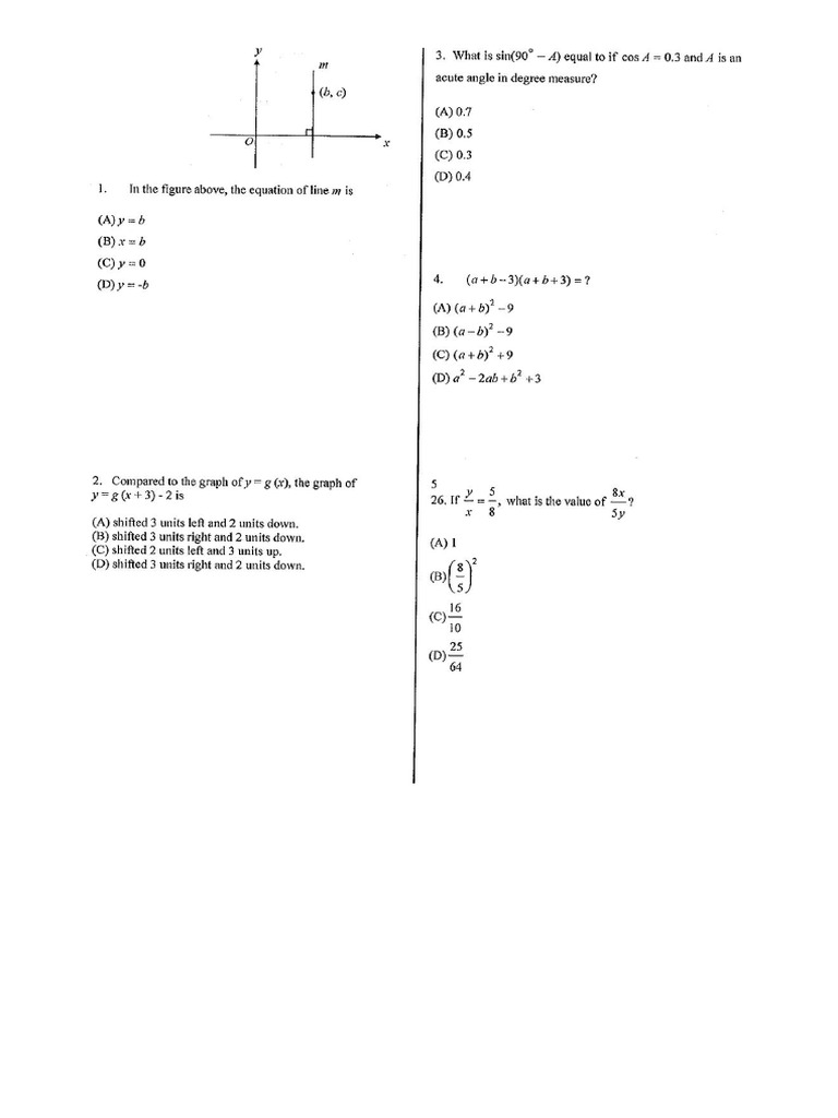 Test No Calc | PDF