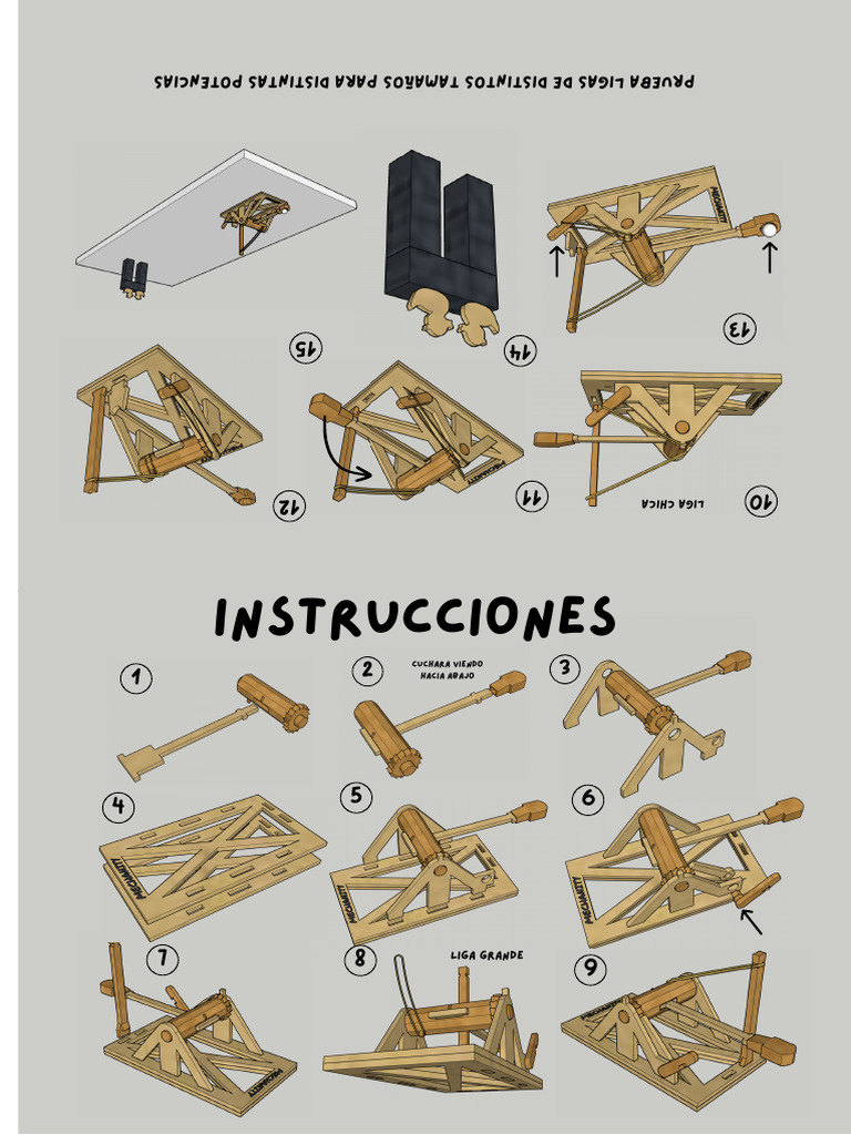 Catapulta de Da Vinci Instrucciones | PDF