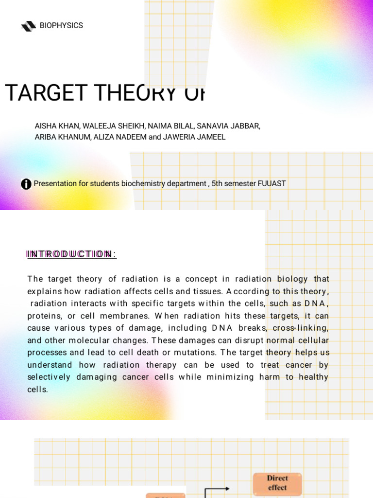 Biophysics: Target Theory of Radiation | PDF | Biological Engineering ...