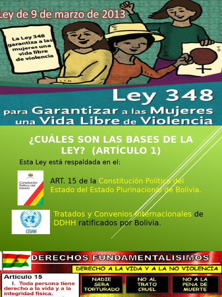 Ley 348 Grupo 2 | PDF | La violencia contra las mujeres | Violencia