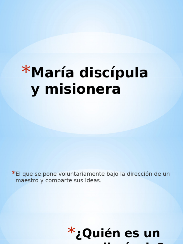 María: Discípula y Misionera de Jesús | PDF | María, madre de Jesús | Jesús