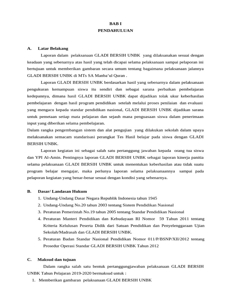 LPJ GLADI UNBK | PDF