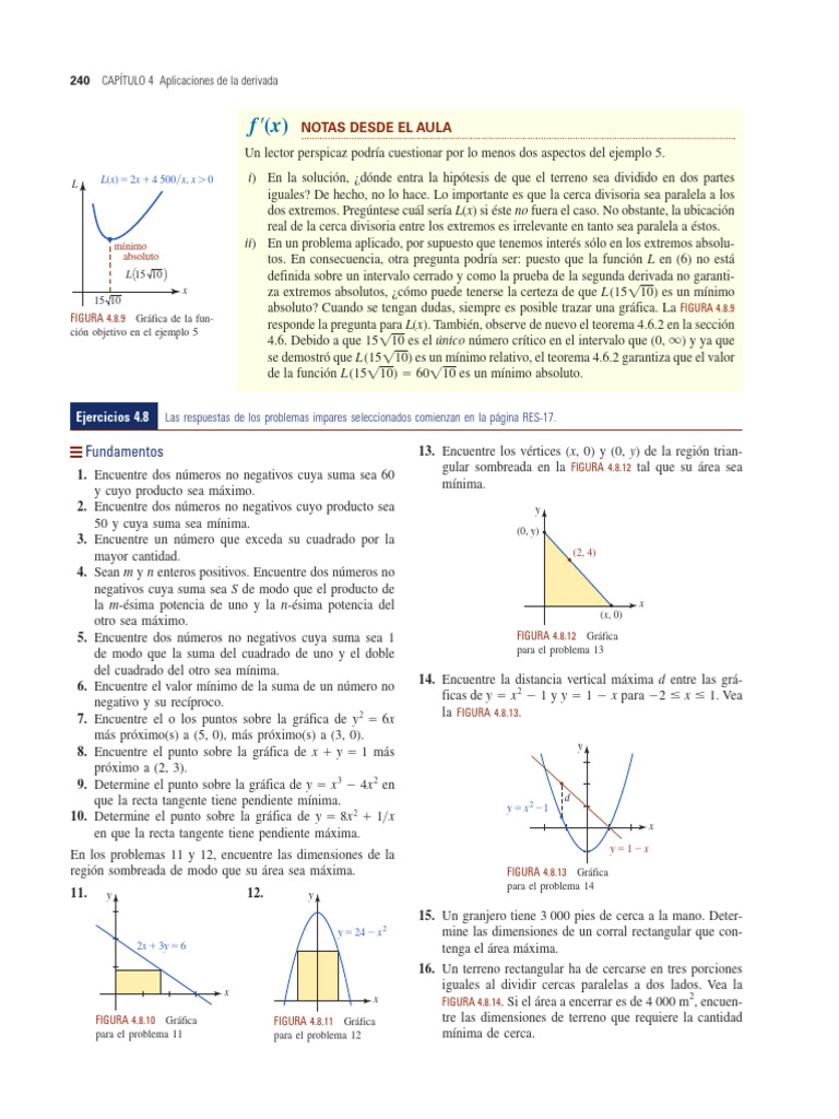 Ejercicios Optimización | PDF | Rectángulo | Triángulo