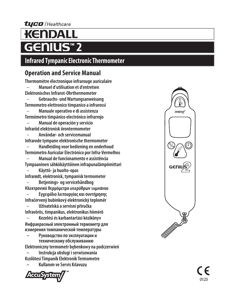 Genius 2 Service Manual | PDF | Thermometer | Celsius