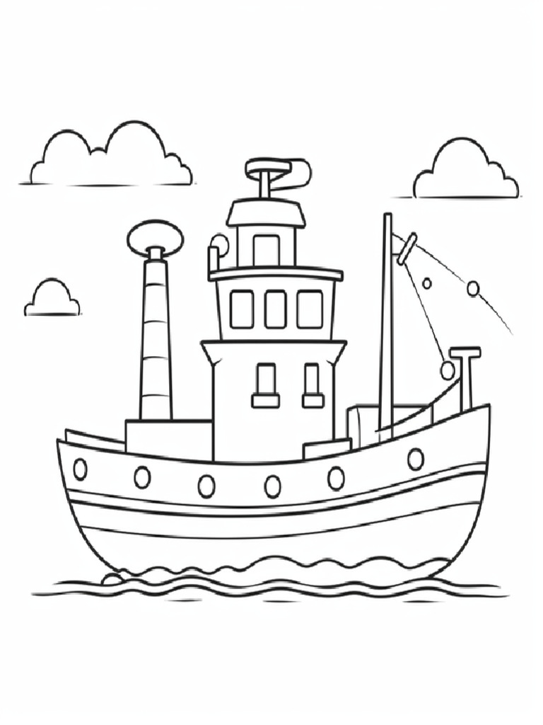 pngtree-boat-outline-for-coloring-with-clouds-png-image_6745854 | PDF