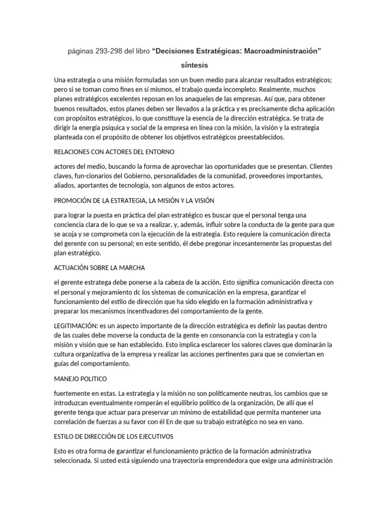 DIRECCION ESTRATEGICA-tarea 2, Tania Barragan | PDF | Planificación estratégica | Iniciativa ...