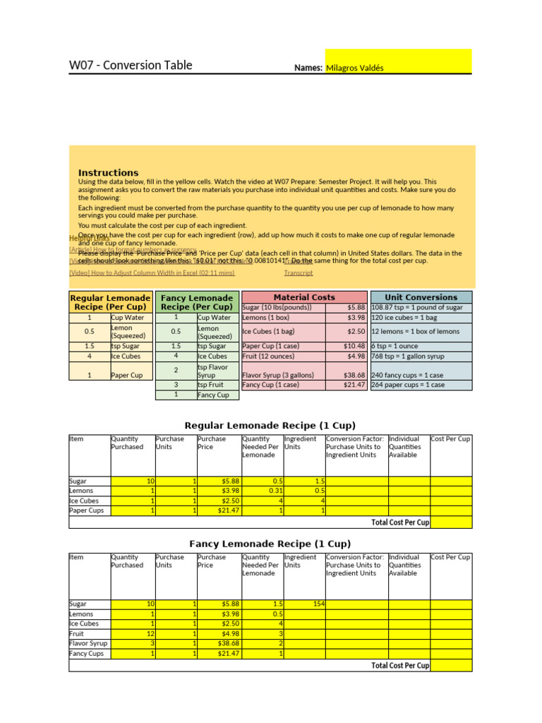 Pc102 Document SemesterProjectWorkbook 9 | PDF | Interest | Demand