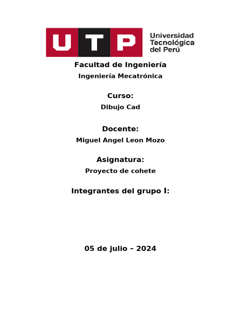 Proyecto de Cohete | PDF