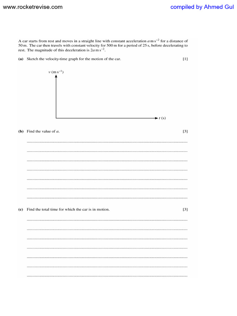 Suvat Travel QP | PDF