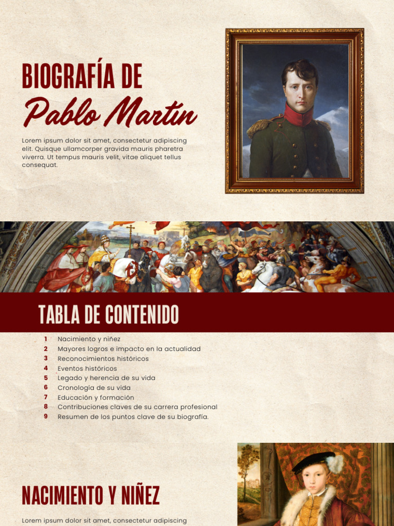Biografía de Pablo Martín | PDF