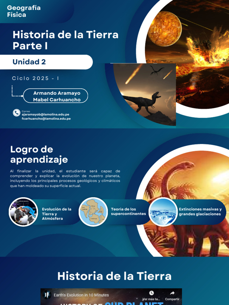 Unidad 2 Historia de La Tierra - Parte I (3) - 24mar2025 | PDF ...