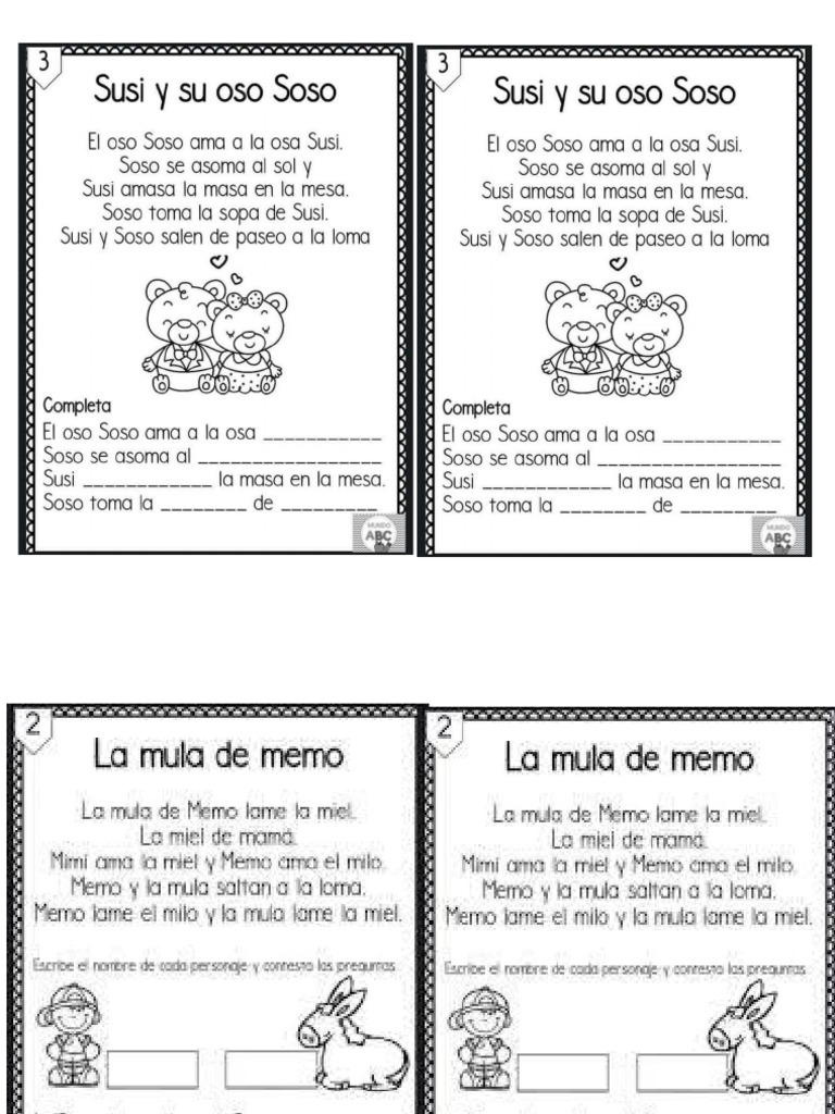 Actividades de Lectura de M S Y L Y P | PDF