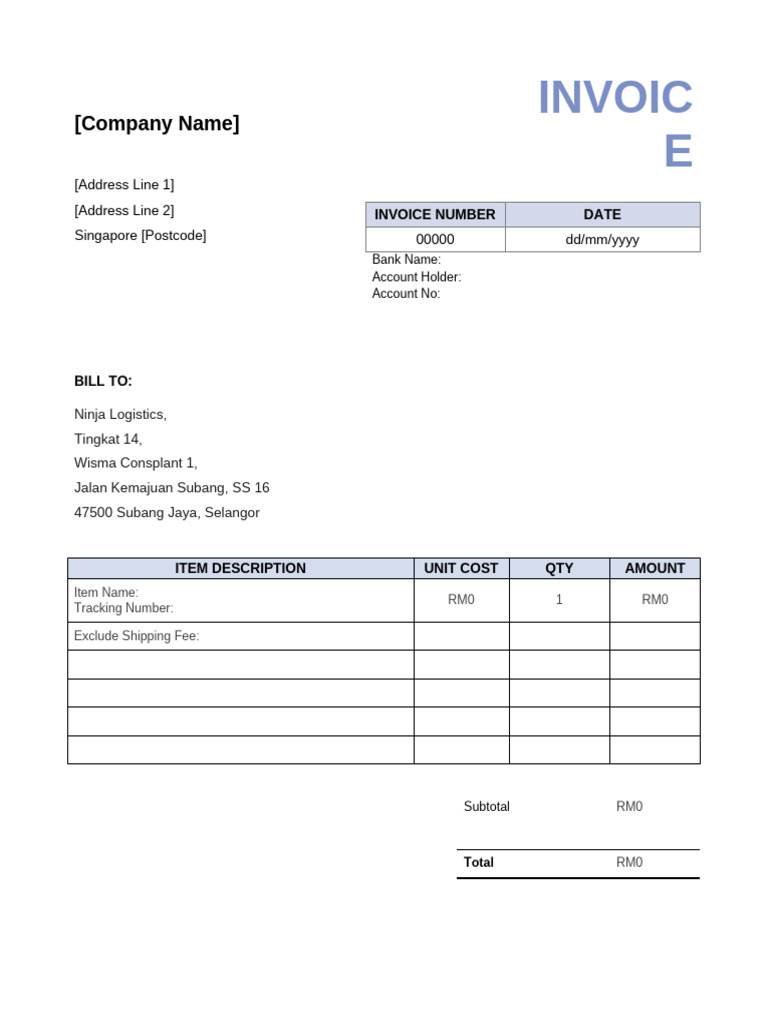 Sample Refund Invoice | PDF