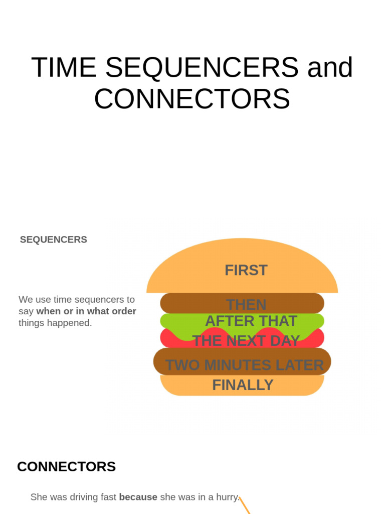 TIME SEQUENCERS and CONNECTORS | PDF
