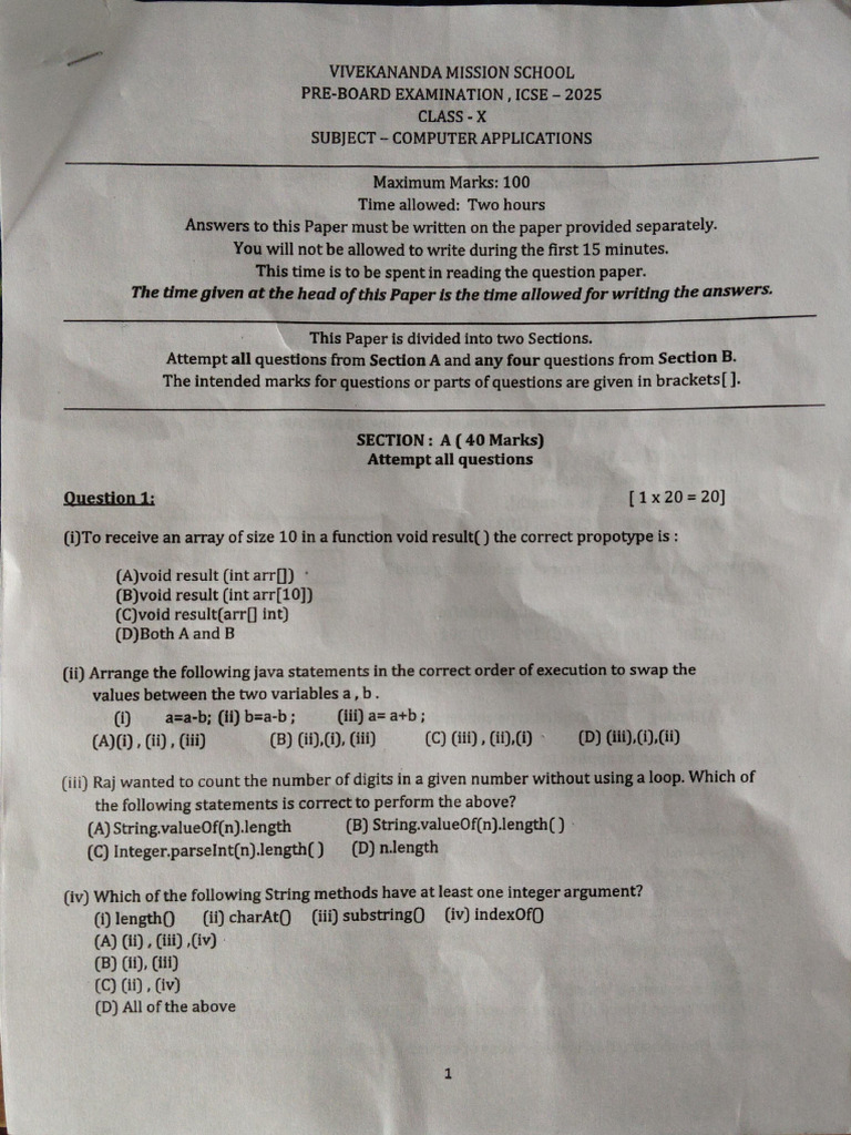 Vms X Preboards Computer | PDF | Integer (Computer Science) | String (Computer Science)