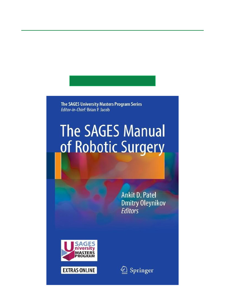 Hurry Download The SAGES Manual of Robotic Surgery Dropbox Download | PDF