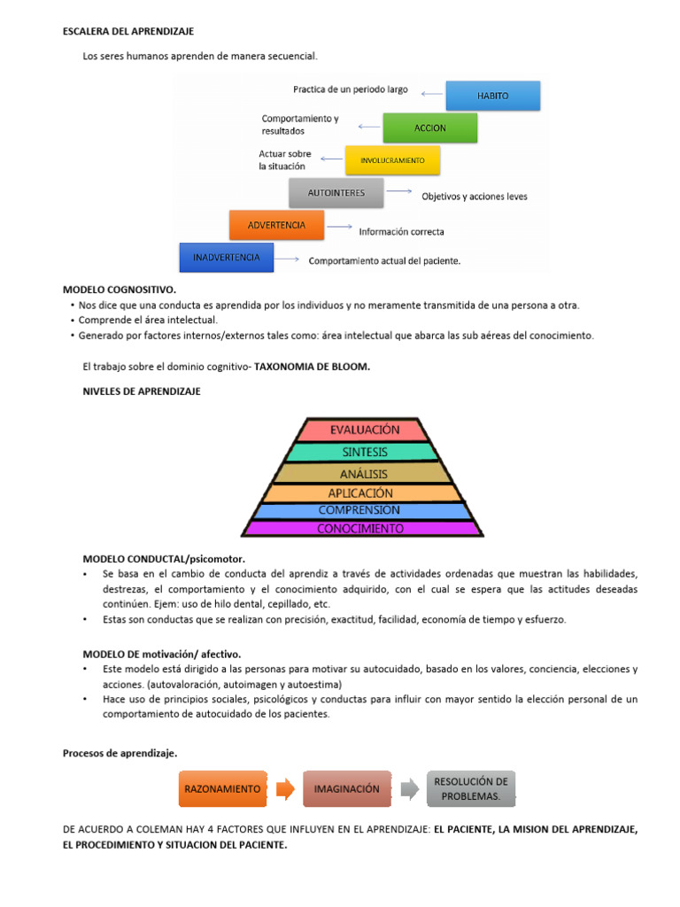 Escalera Del Aprendizaje | PDF