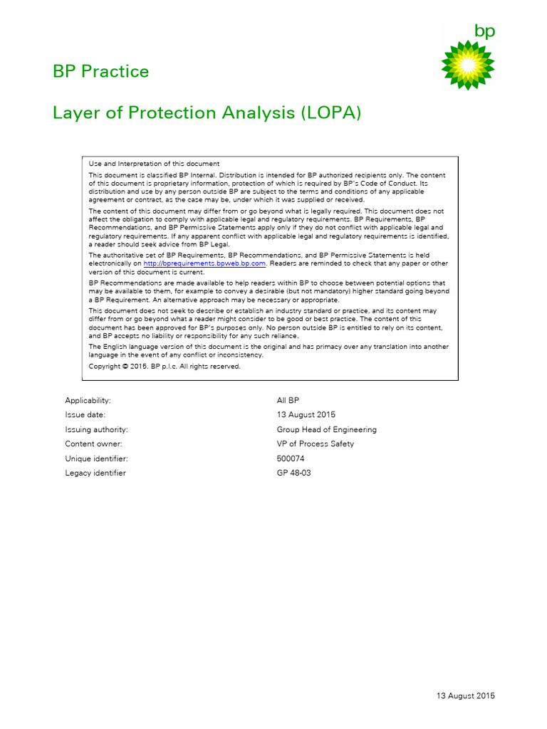 LOPA Simplified Risk Assessment Guide | PDF | Risk | Safety