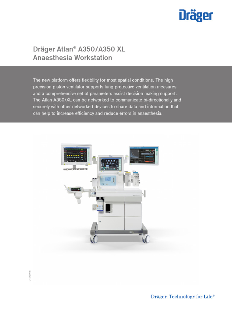 Atlan A350 A350xl Pi 9107088 en Master | PDF | Anesthesia | Electronic ...