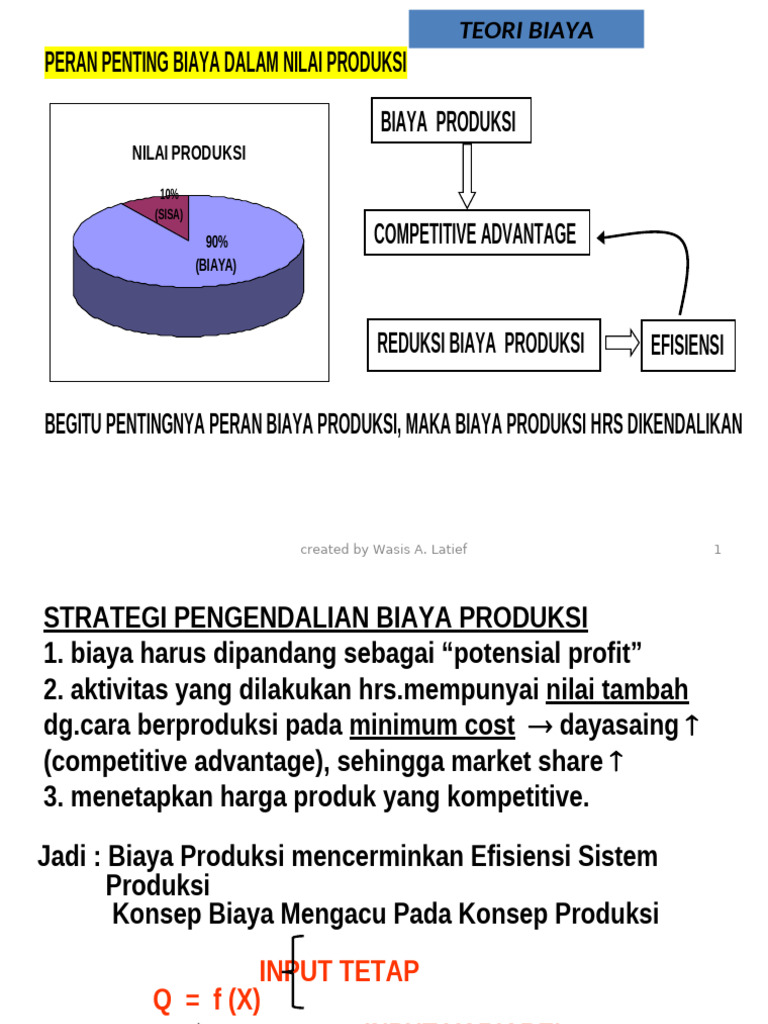 7. TEORI BIAYA-PwP (TEP) | PDF