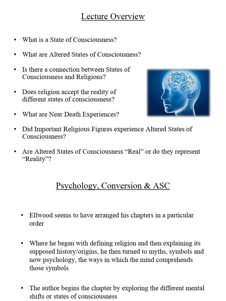 Psychology Conversion and Altered States of Consciousness | PDF ...