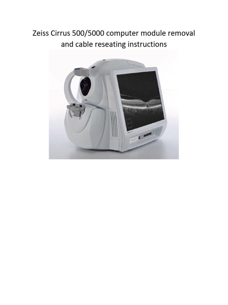 Cirrus 500-5000 Computer Module Removal and Cable Reseating ...