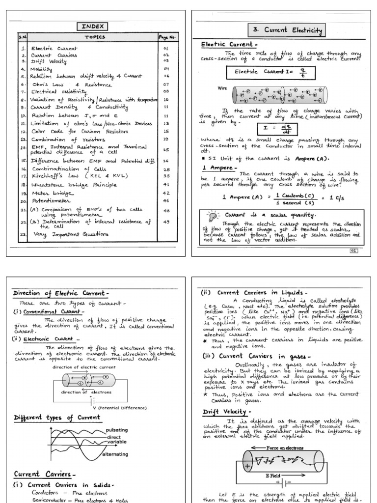 3.current Electricity Class 12th | PDF