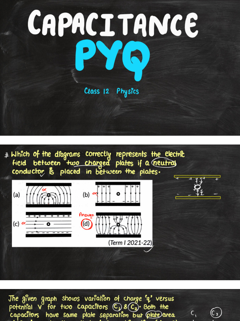 Capacitor Pyq CH 2 | PDF