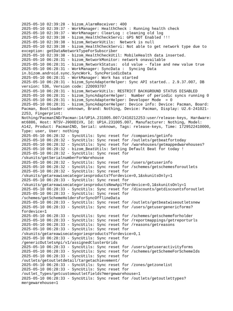 Logg_20250510 | PDF | Software Engineering | Computing