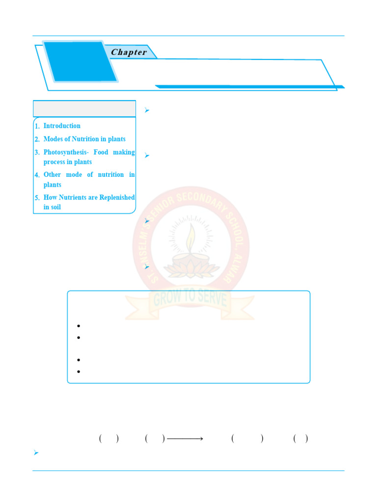 Nutrition In Plants Biology 7 Pdf Nutrition Diet Nutrition