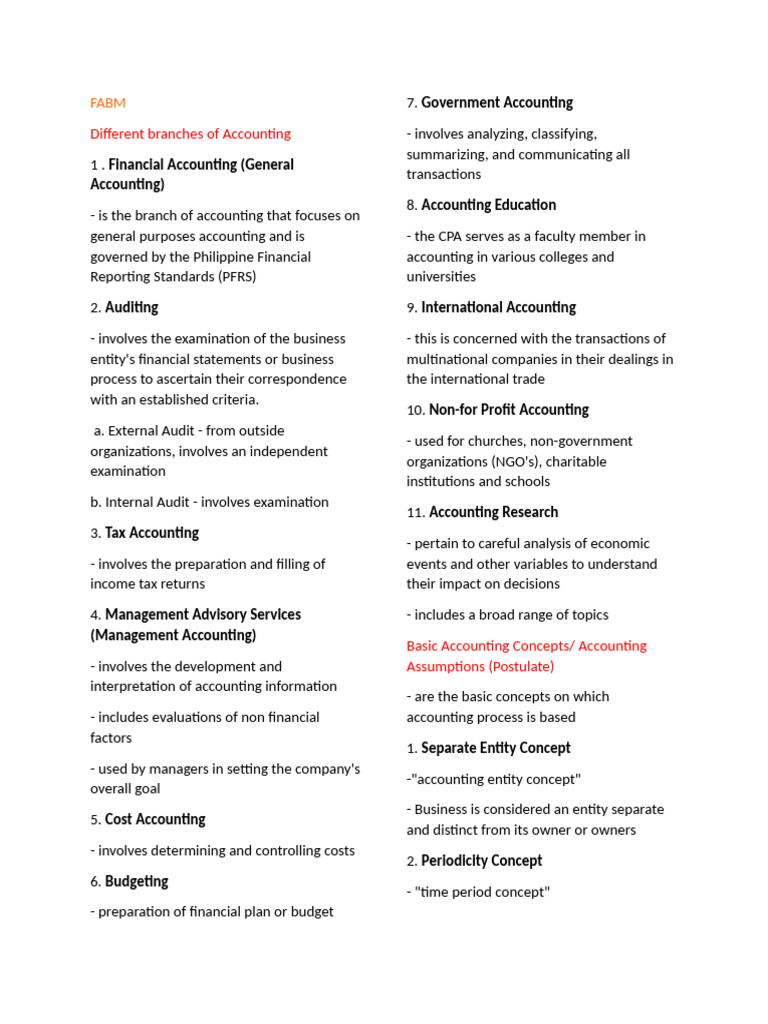 FABM g11 4TH QUARTER Reviewer | PDF | Debits And Credits | Accounting