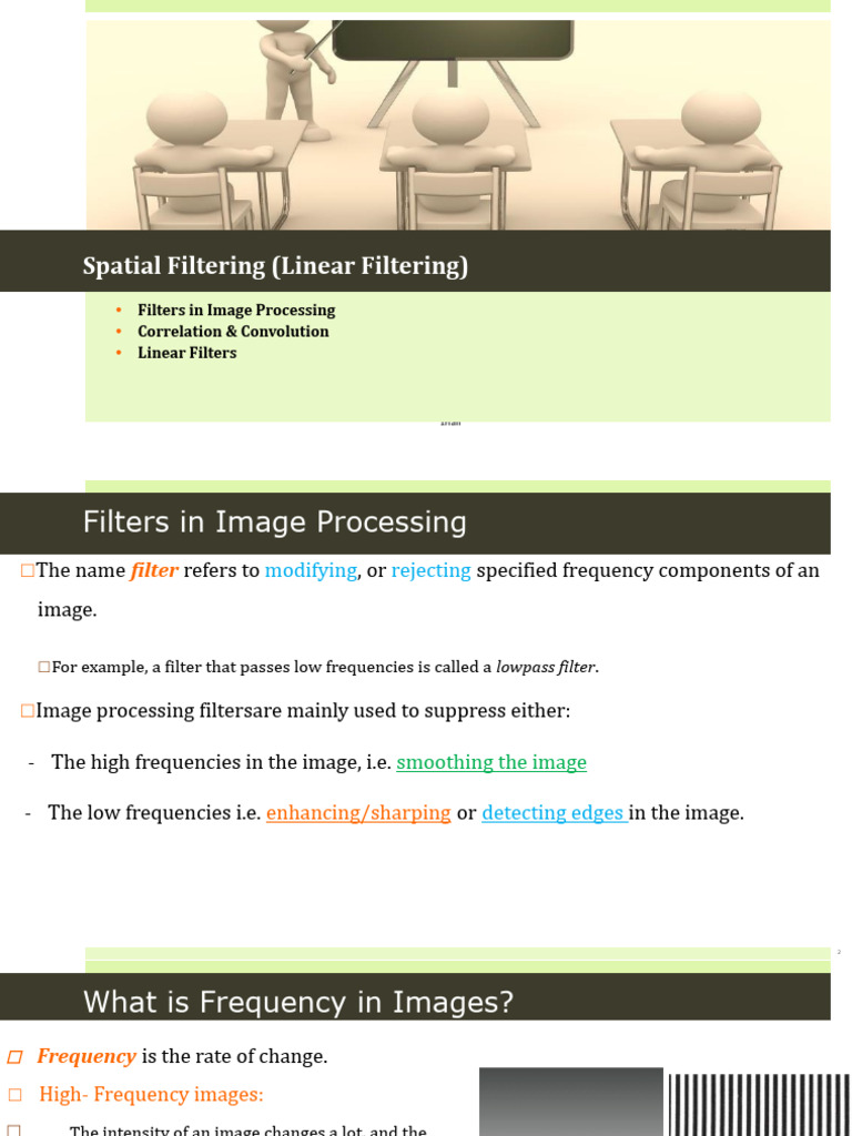 Spatial Filtrering Lecture | PDF | Digital Signal Processing | Multidimensional Signal Processing