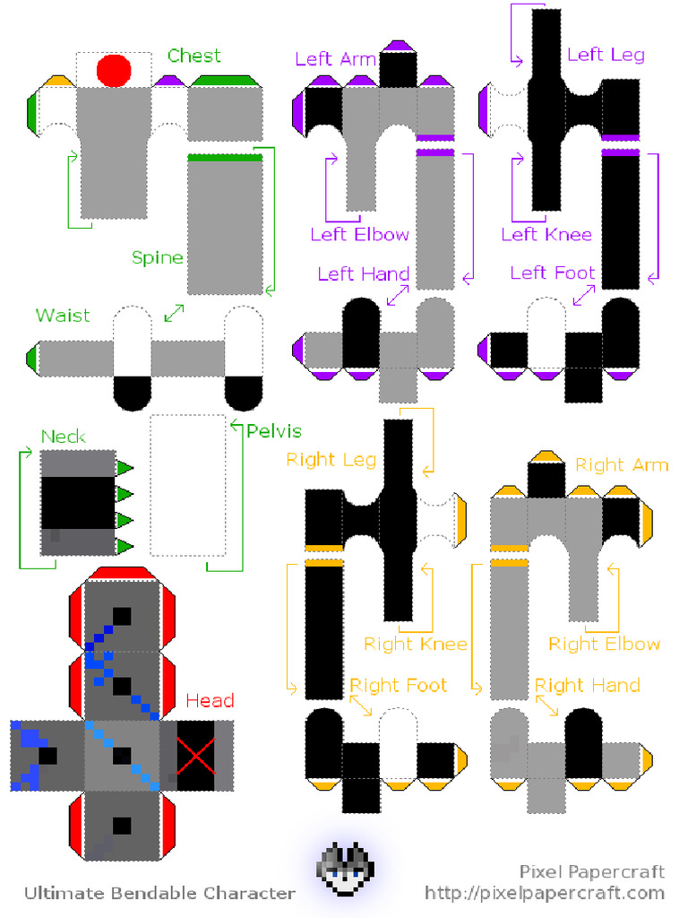 Minecraft Bendable Character | PDF