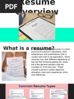 AIM Resume Guidance | PDF | Résumé | Behavior Modification