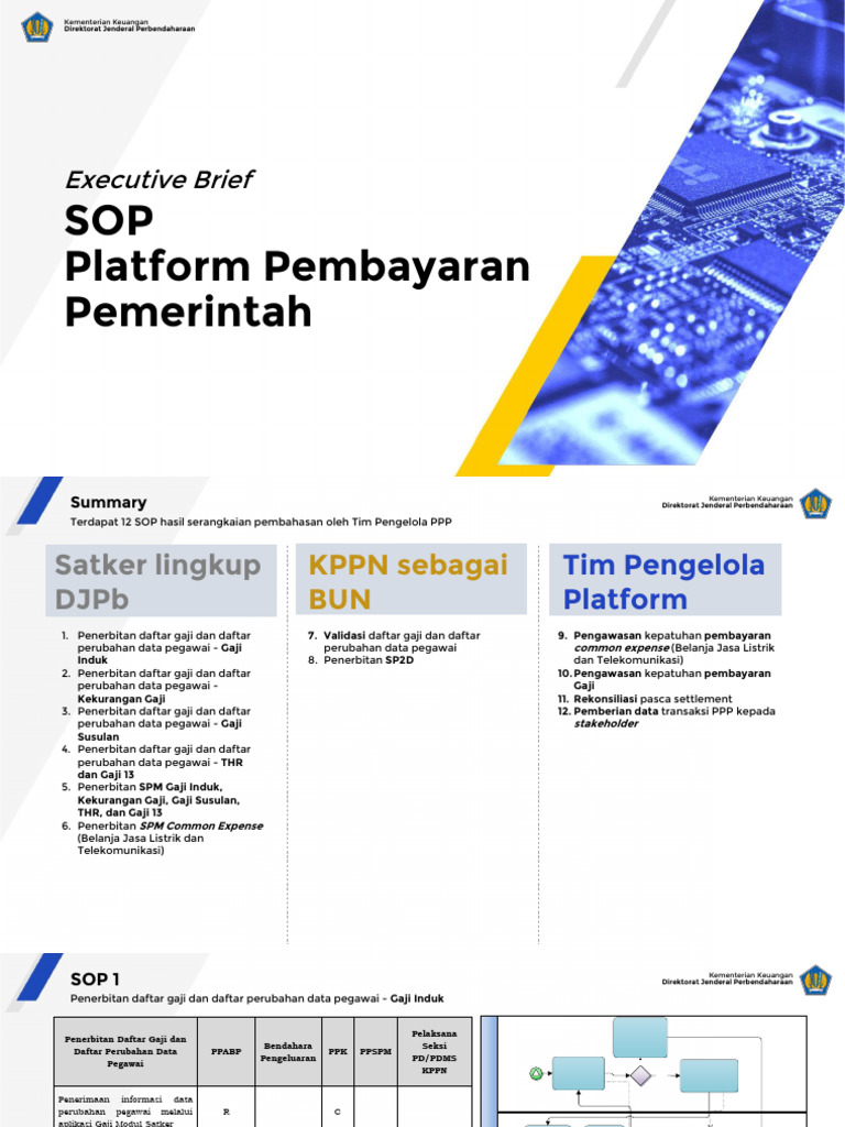 Executive Brief SOP PPP 1.3 | PDF
