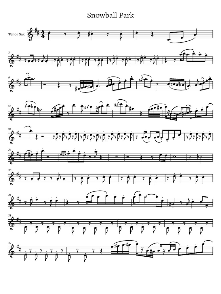 Snowball Tenor | PDF