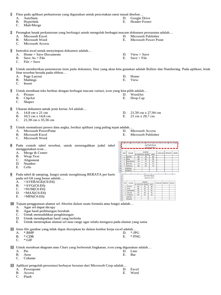 Latihan SIMDIG | PDF