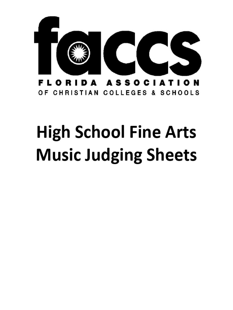 HSFAMusic Judging Sheets 46 | PDF | Musical Compositions | Tempo
