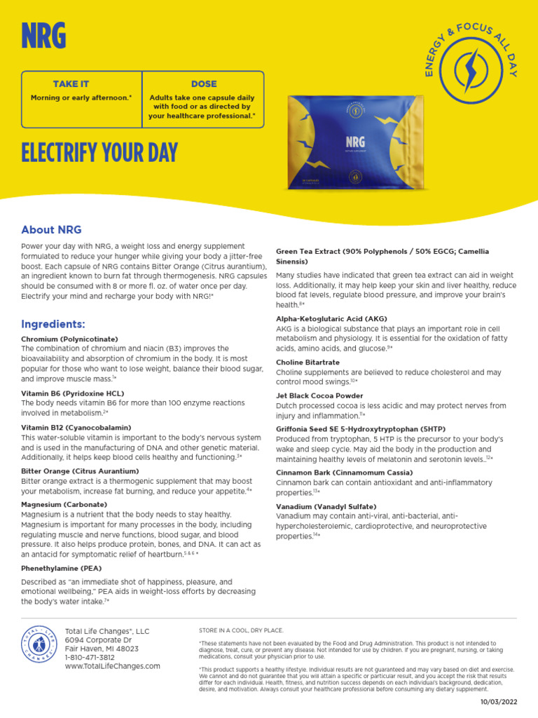 TLC_NRG_30 ct.10.03.22_eng | PDF | Diet (Nutrition) | Diet & Nutrition