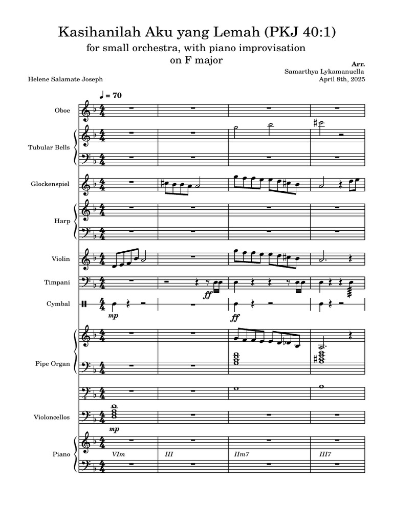 Kasihanilah_Aku_yang_Lemah_(PKJ_40_1)_FMajor_0_FullScore | PDF