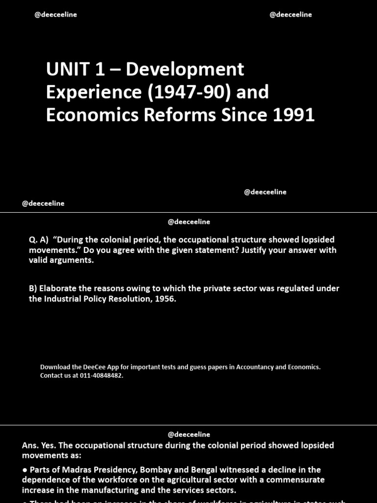 Unit 1 Indian Economic Development - 3d585f99 8bde 4028 959a ...